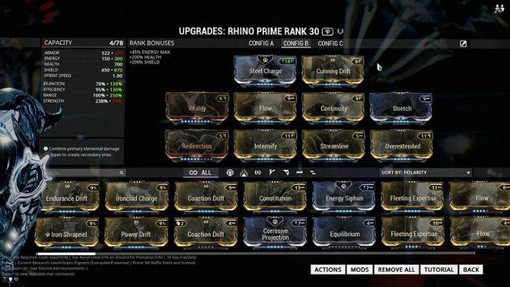 Warframe: Rhino - How to Obtain and Builds - Guide | GamesCrack.org